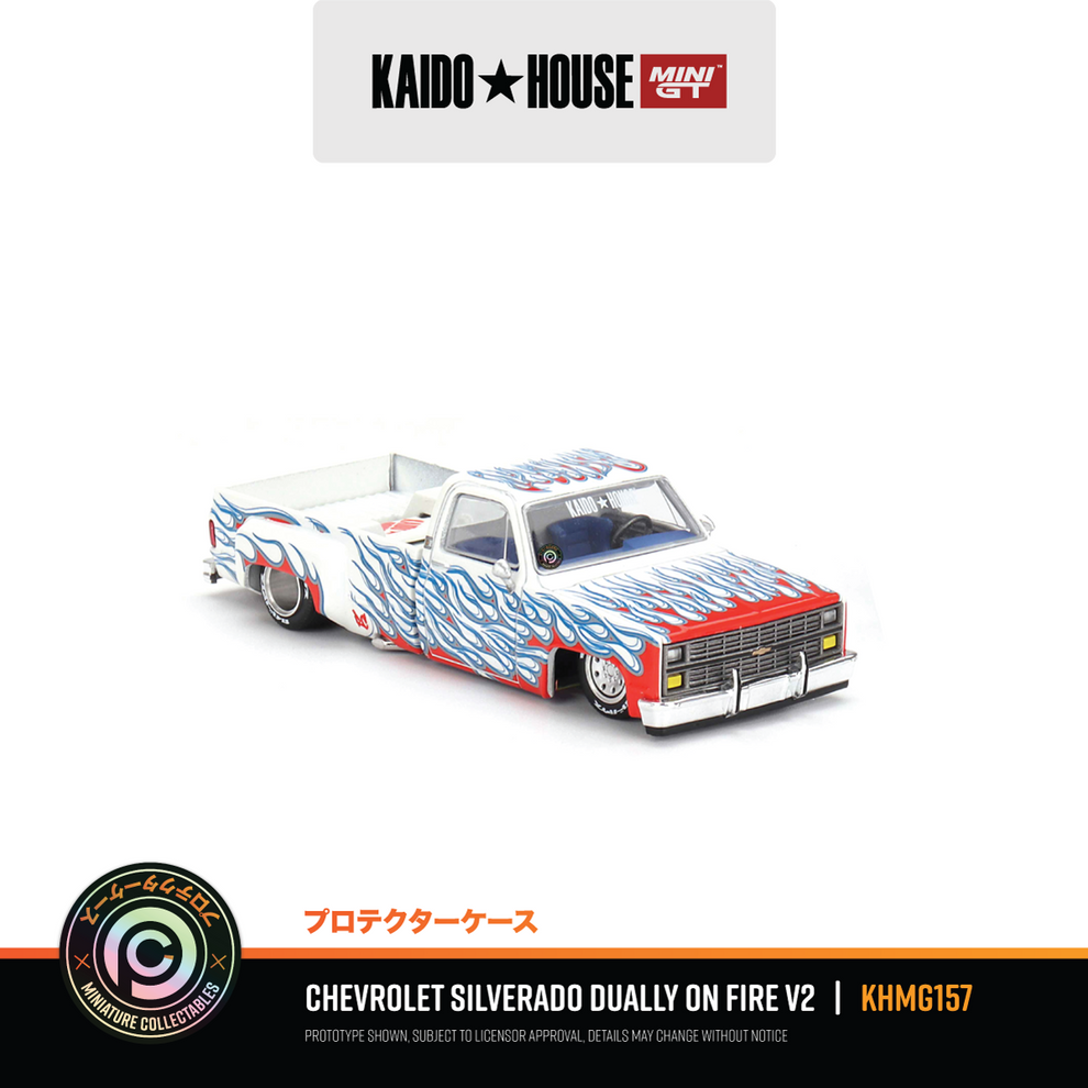 Chevrolet Silverado Dually on Fire V2 #KHMG157 – Miniature Collectables