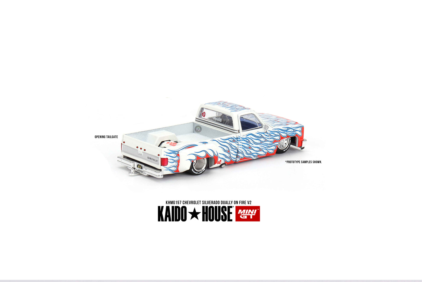Chevrolet Silverado Dually on Fire V2 #KHMG157 – Miniature Collectables